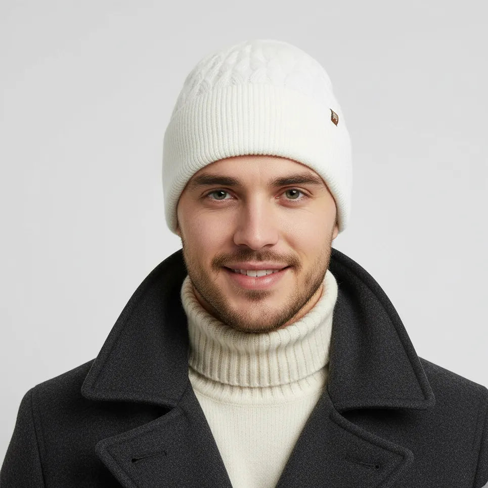 Fluff White Beanie – The Winter Brand